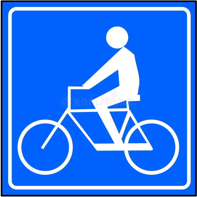 Bike sign stock illustration. Illustration of pillar, signboard - 512539