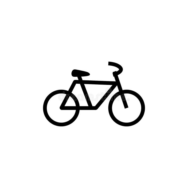 Bike Sign Black Icon. Vector Illustration Eps 10 Stock Illustration ...