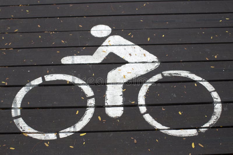 Bike sign stock image. Image of path, direction, outdoors - 78783709