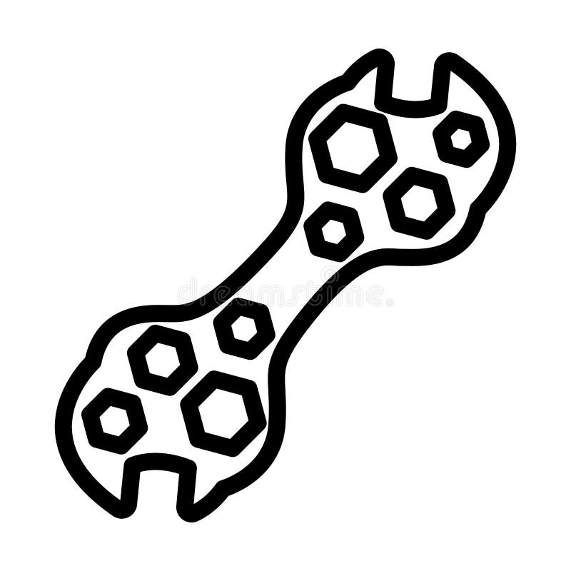 Spanner icon symbol stock vector. Illustration of symbol - 3841410