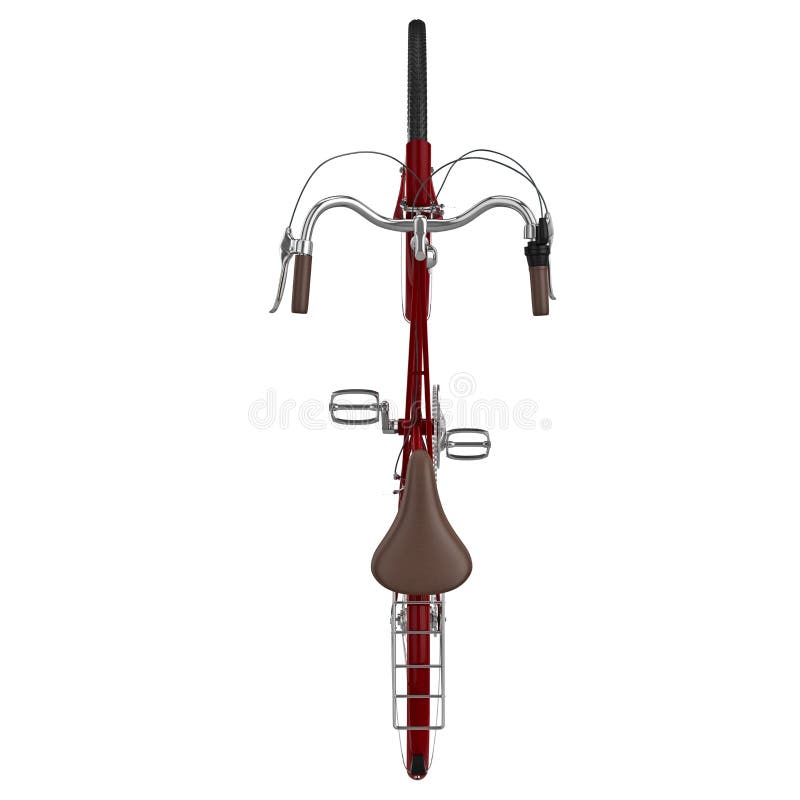 Bike top view. 3D graphic stock illustration. Image of design - 58713086