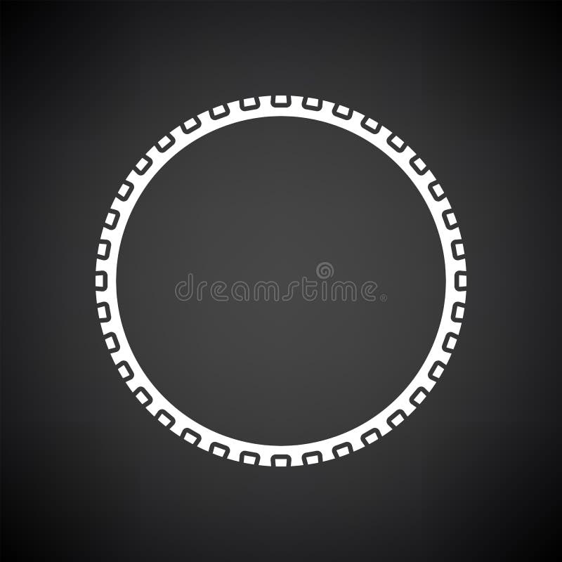 Bike Tyre Icon stock vector. Illustration of tyre, cycle - 210076176