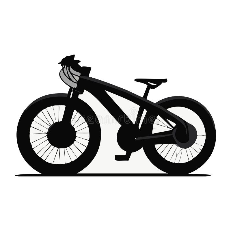 Bike Vector Icon. Black Bicycle Illustration Stock Vector ...