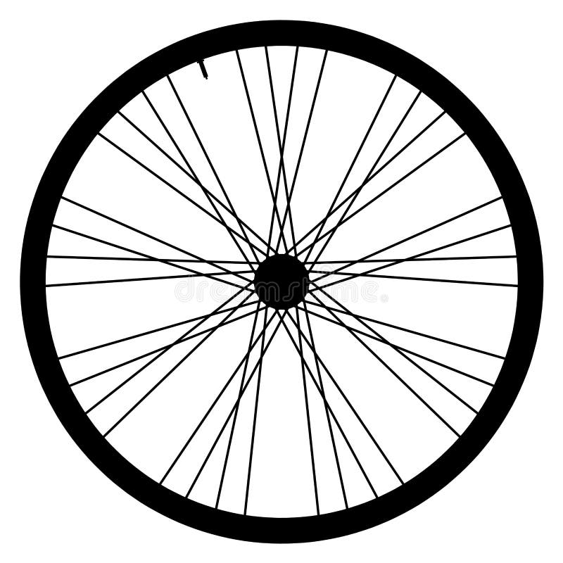 Bike Wheel - Vector Illustration on White Background Stock Vector ...