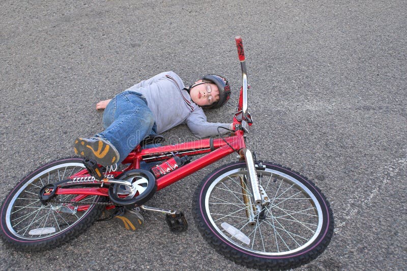 Bike Wreck stock image. Image of child, danger, bike, safety - 4270671