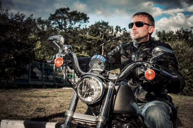Biker stock photo. Image of life, lifestyle, outdoors - 26181788