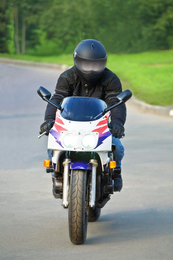 Biker stock image. Image of front, bike, male, person - 6113493