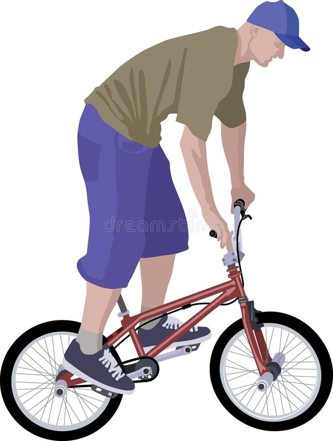 Bmx Bike Clip Art Stock Illustrations – 180 Bmx Bike Clip Art Stock ...