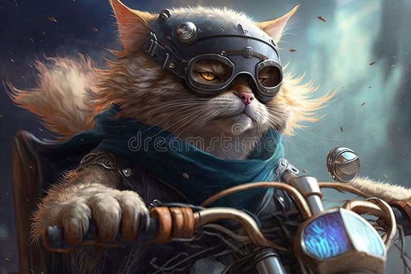 Cat Motorcycle Riding Stock Photos - Free & Royalty-Free Stock Photos ...