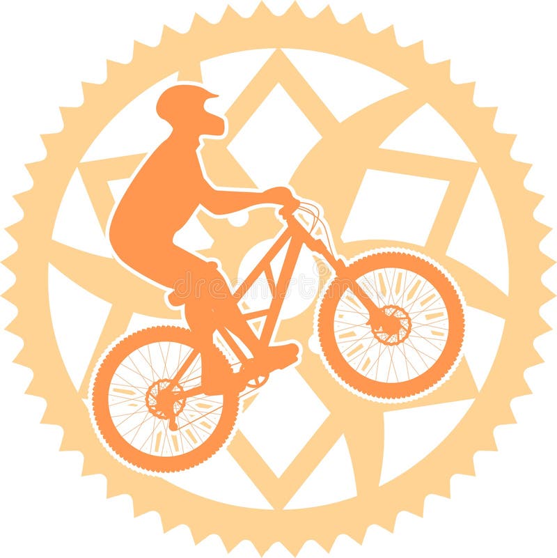 Biker chainring stock vector. Illustration of industry - 33561286