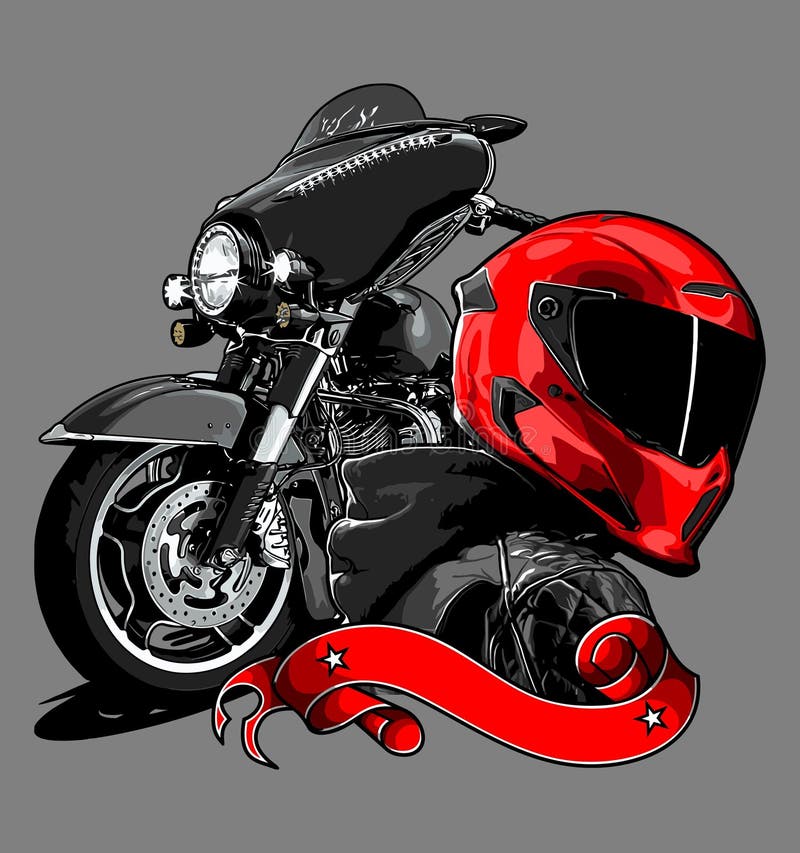 Biker for graphic design stock vector. Illustration of biker - 264377987