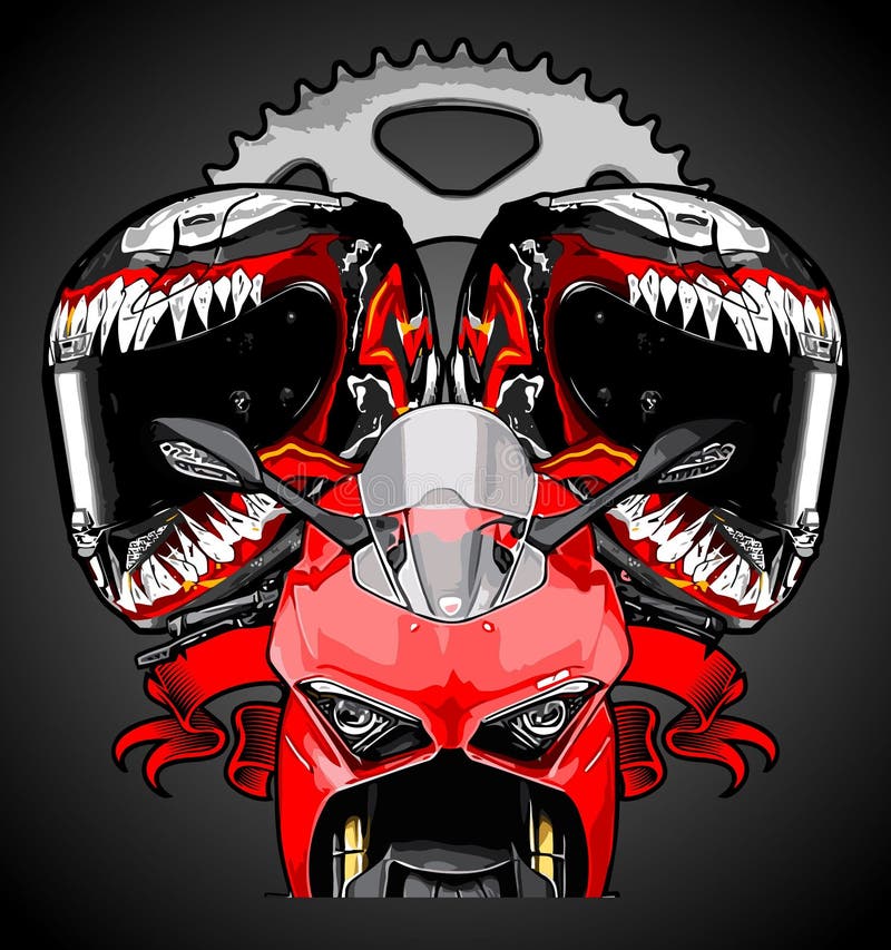Biker for graphic design stock vector. Illustration of motorcycle ...