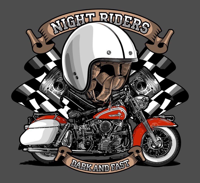 Biker for graphic design stock vector. Illustration of biker - 264454450