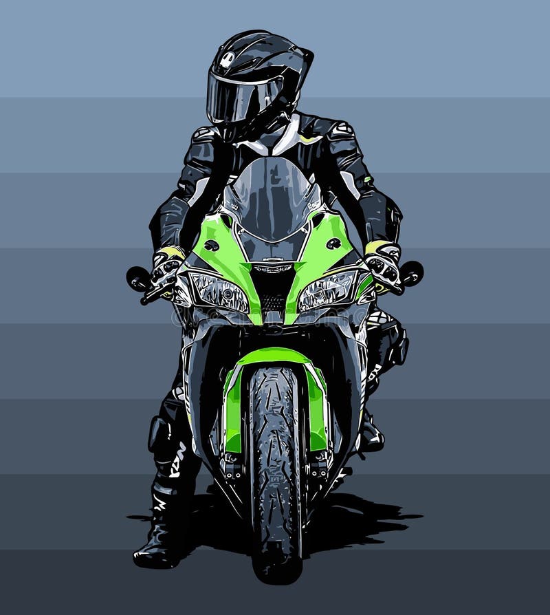 Biker for graphic design stock vector. Illustration of template - 264457519