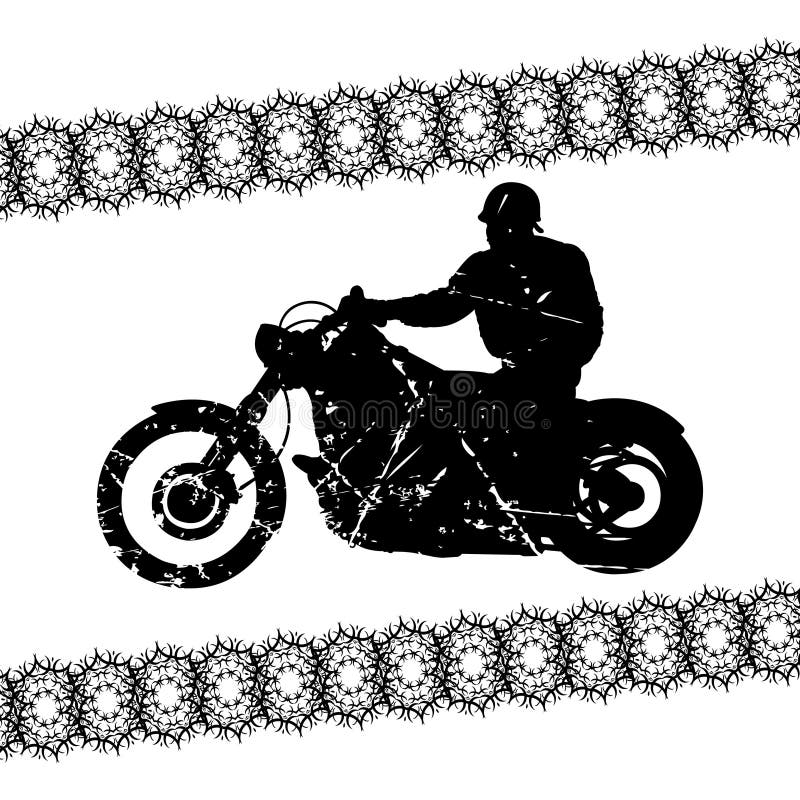 Easy Rider Chopper Motorcycle Stock Illustration - Illustration of ...