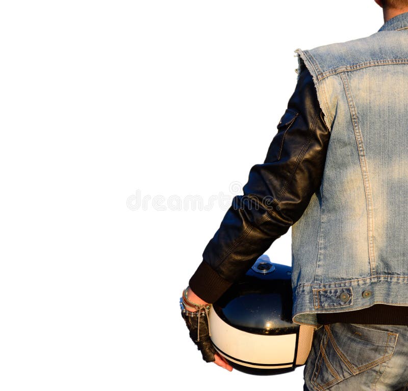 Back View Person Bike Helmet Isolated Stock Photos - Free & Royalty ...