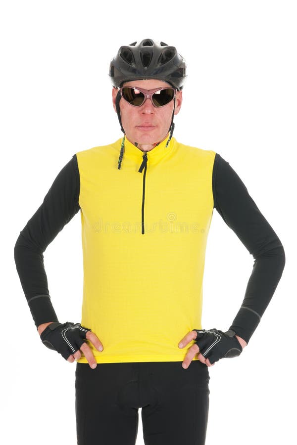 Biker Isolated on White Background Stock Image - Image of horizontal ...