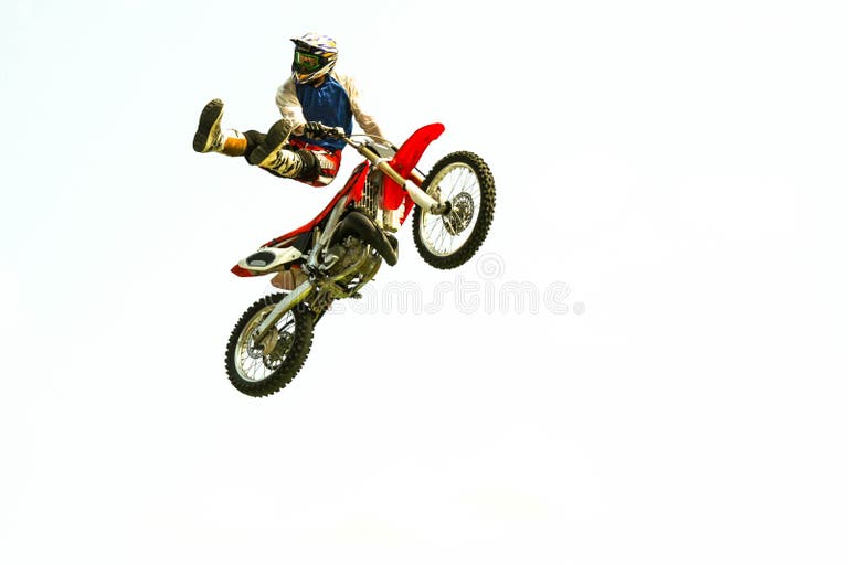 Biker Jump at the Trial Show Editorial Stock Image - Image of ...