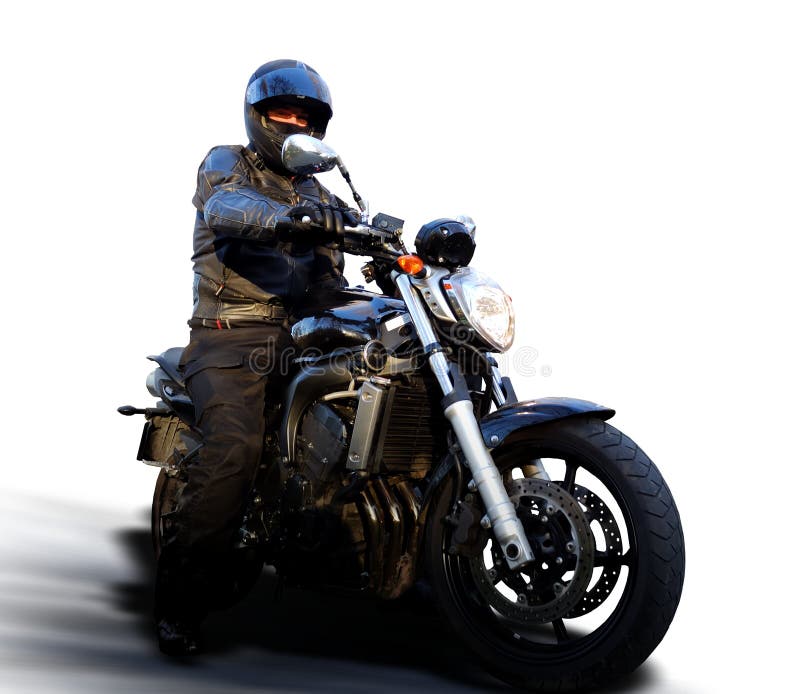 Biker on motorcycle stock photo. Image of biker, bike - 7533770