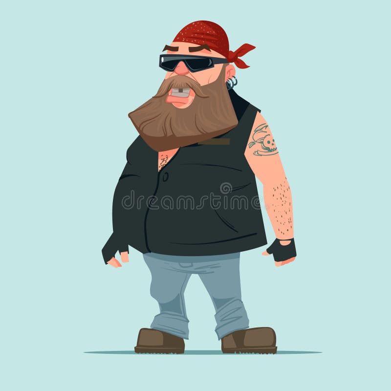 Biker cartoon stock vector. Illustration of design, biker - 41758672