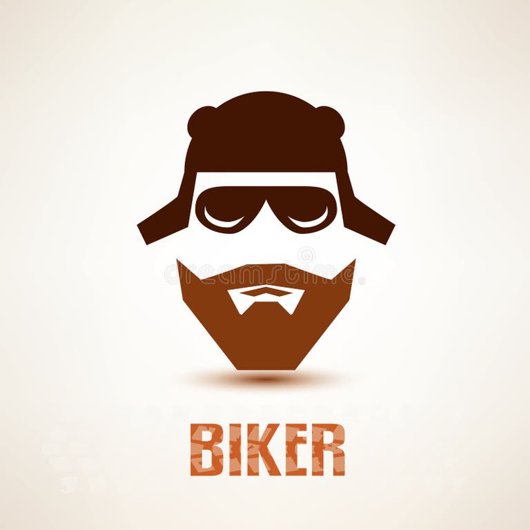 Biker or Rocker Vector Symbol Stock Vector - Illustration of human ...