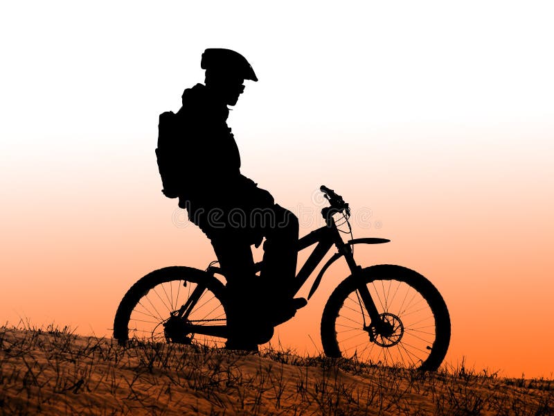 Biker silhouette stock photo. Image of dangerous, lifestyle - 2302218