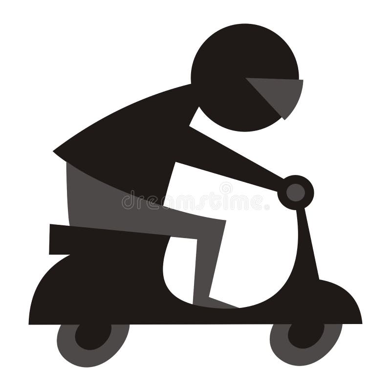 Biker showing road safety stock vector. Illustration of motorcycle ...
