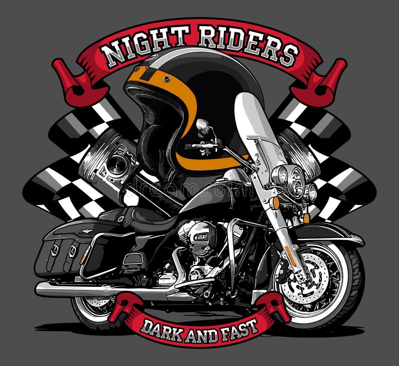 Biker for graphic design stock vector. Illustration of apparel - 264454458