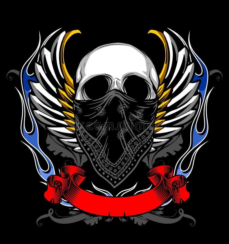 Biker for graphic design stock vector. Illustration of face - 264457608