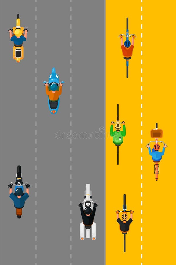 Cyclist Top View Stock Illustrations – 382 Cyclist Top View Stock ...