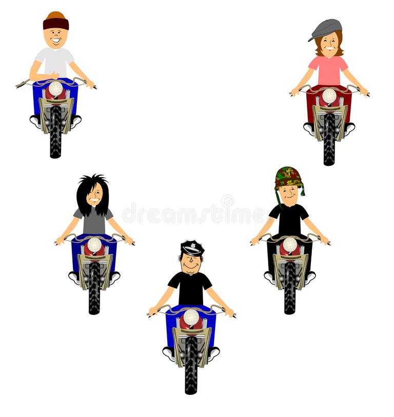 Motorcycle Formation Stock Illustrations – 86 Motorcycle Formation ...