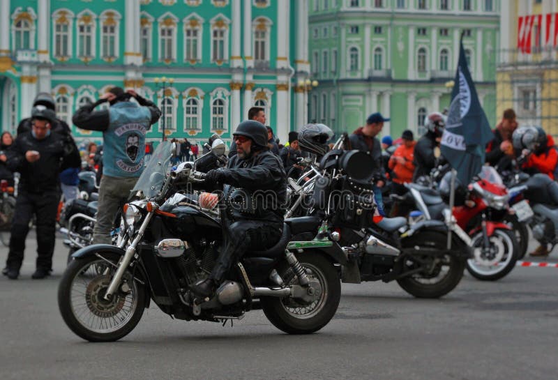 Bikers editorial photography. Image of moto, harley, meeting - 53670937