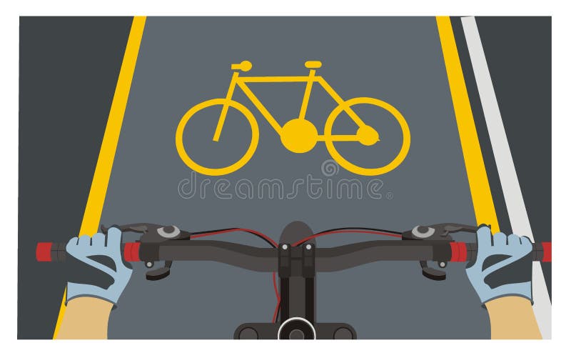 Bikers point of viewr stock vector. Illustration of point - 58773498