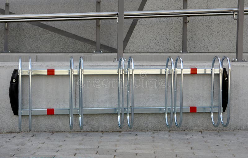 1-5 bikes parking stand. stock photo. Image of bicycle - 50185604
