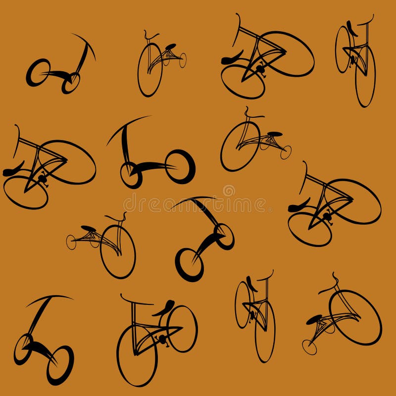 Bicycle pattern stock vector. Illustration of cycle, pattern - 18946976