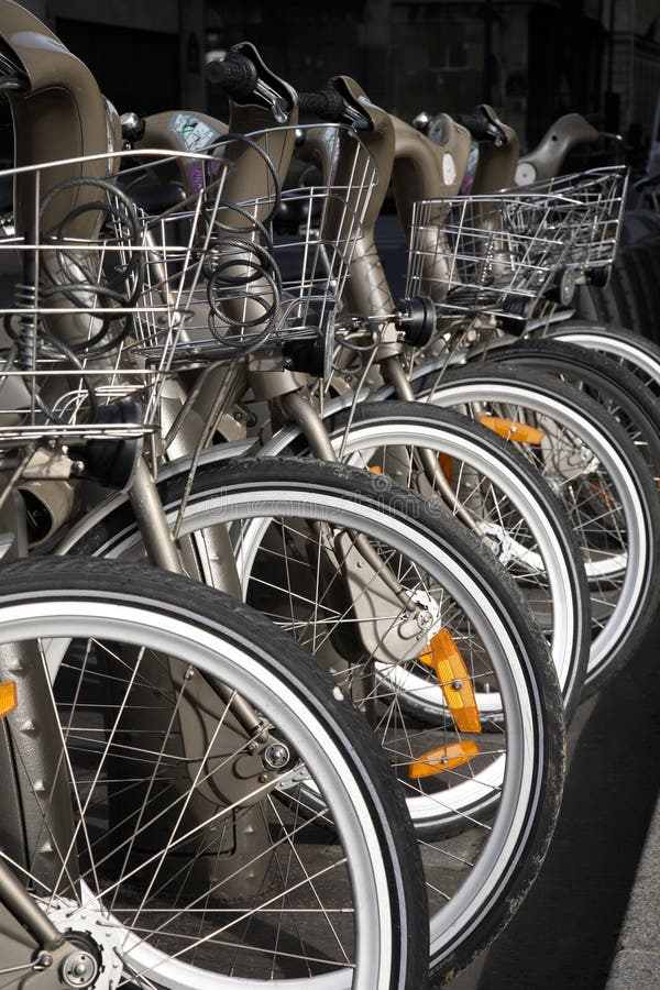 Bikes to Rent stock image. Image of rent, paris, health - 10820851