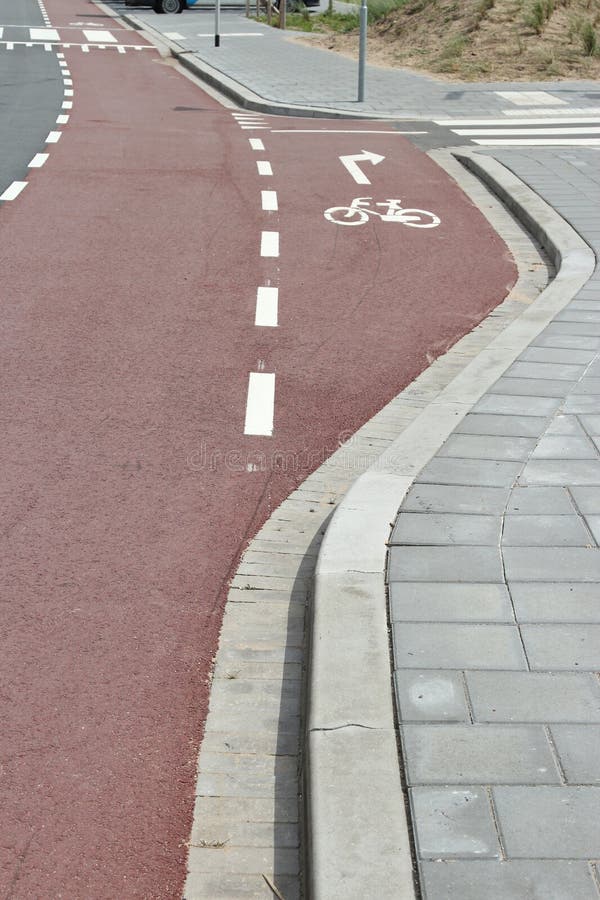 Bikeway stock image. Image of tarmac, path, netherlands - 243944571