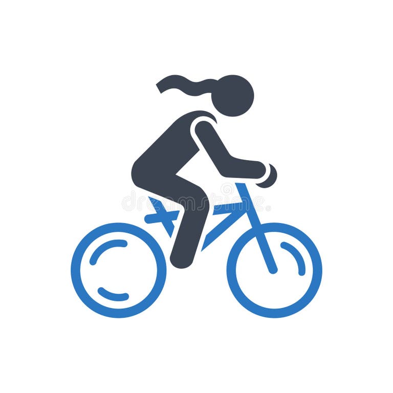 Biking Icon stock vector. Illustration of speed, cycling - 374474465