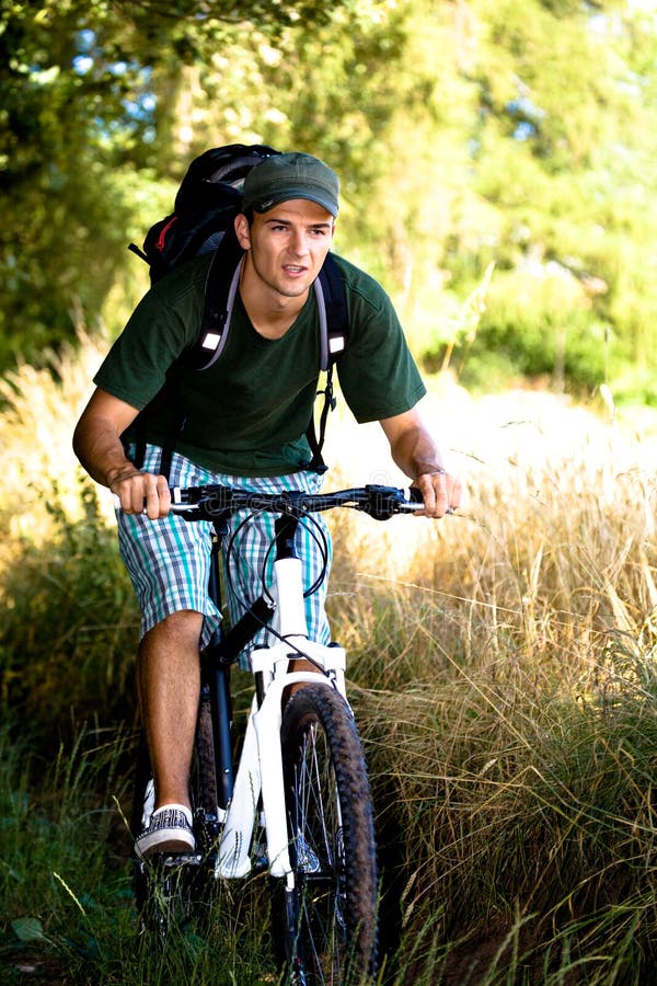 Biking man stock photo. Image of leisure, biking, healthy - 10245220