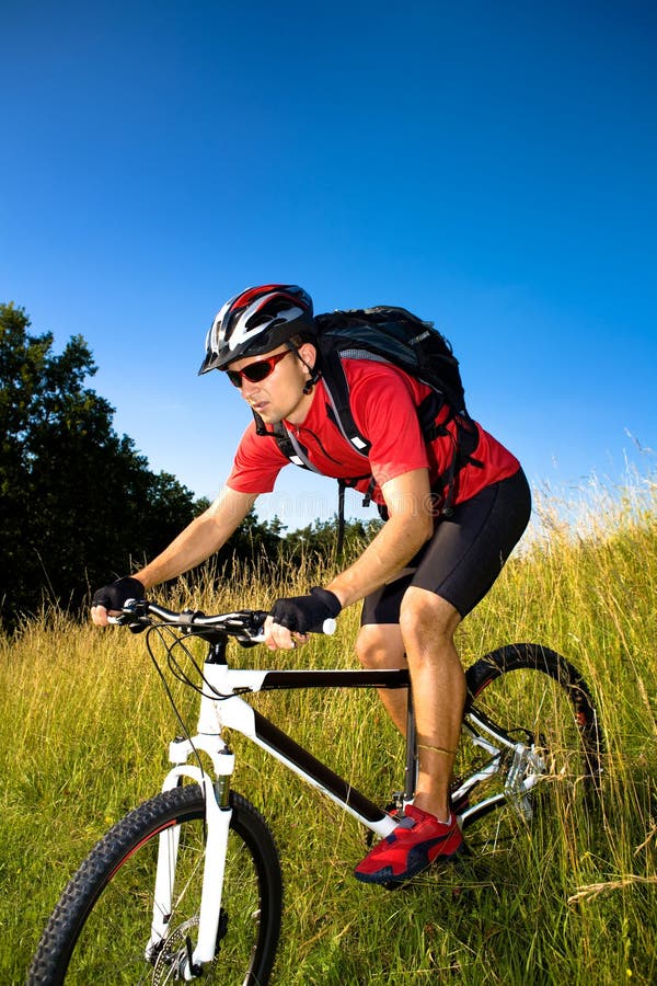 Biking man stock photo. Image of sports, bicycle, biking - 10272098