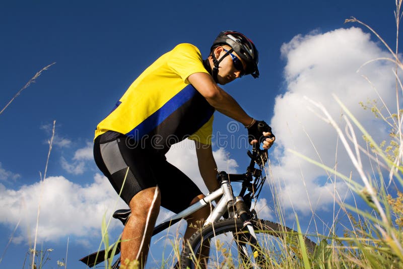 Biking man stock image. Image of ride, biker, sports, bike - 7225011