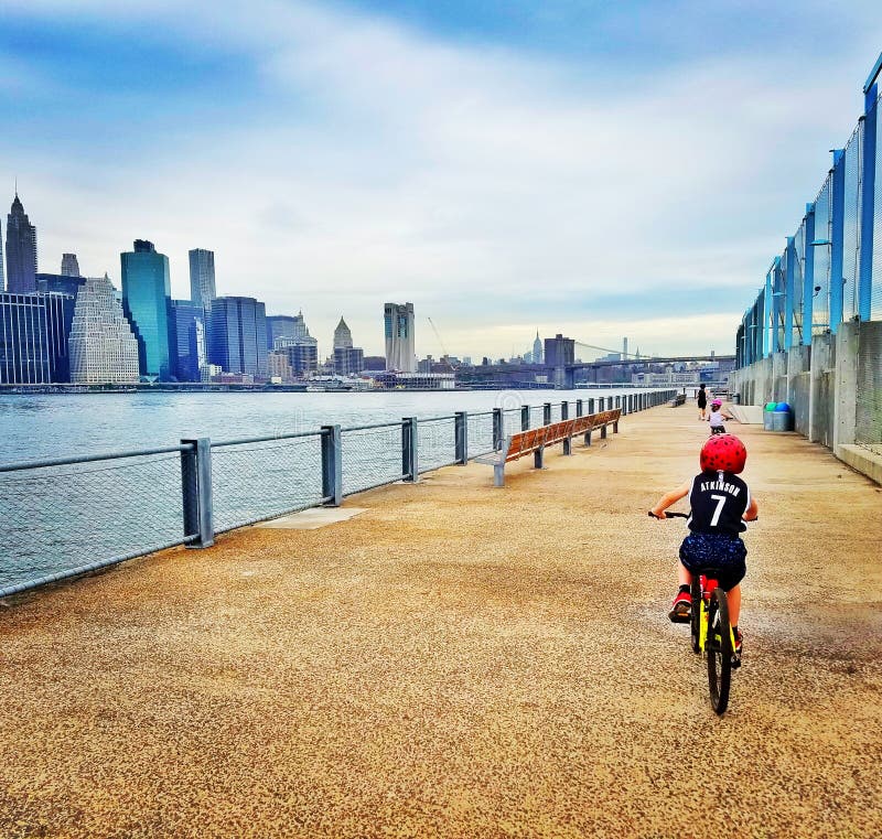 Biking new york city editorial photography. Image of york - 86465622