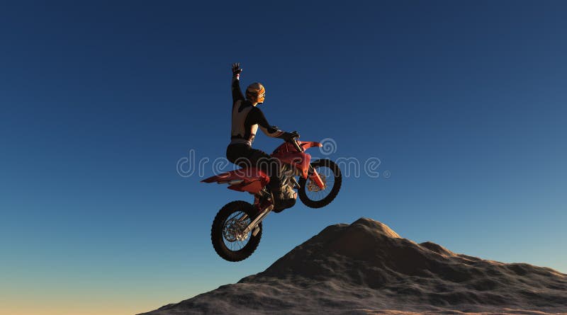 Biking stock illustration. Illustration of speed, render - 195053039