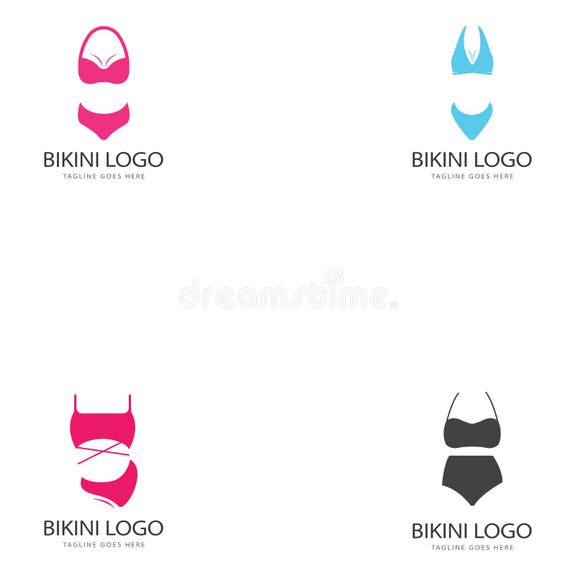 Bikini Logo Vector Template. Swimsuit Logo Design Vector Stock Vector ...