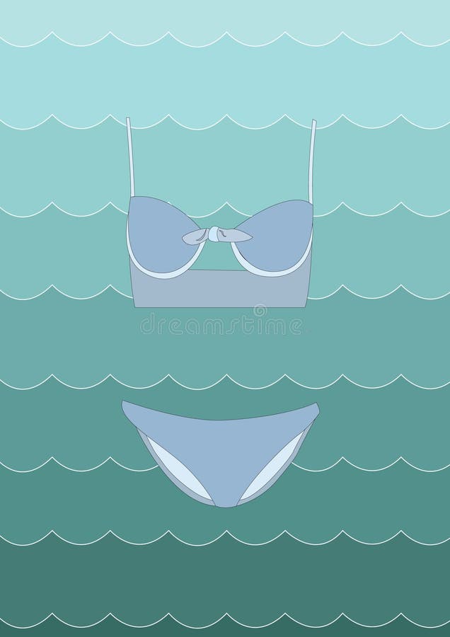 Bikini. Vector Illustration Decorative Background Design Stock ...