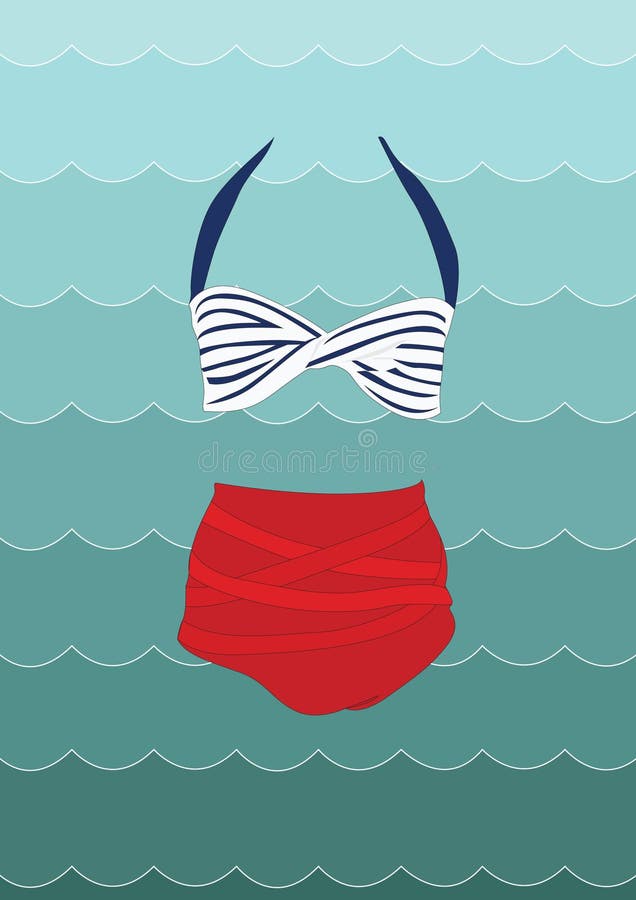 Bikini. Vector Illustration Decorative Design Stock Vector ...