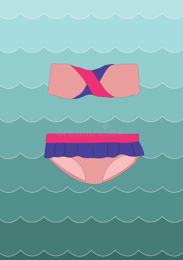 Bikini. Vector Illustration Decorative Design Stock Vector ...