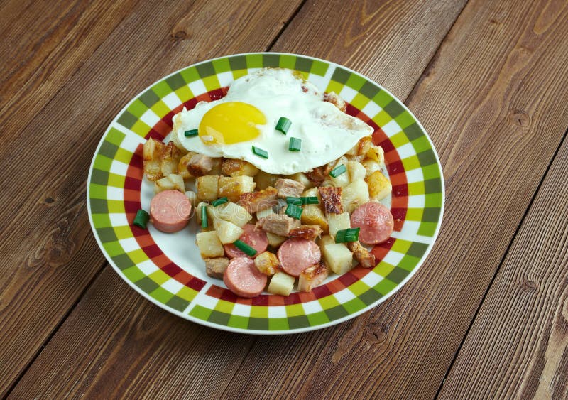 Biksemad stock image. Image of dish, biksemad, frying - 56017447