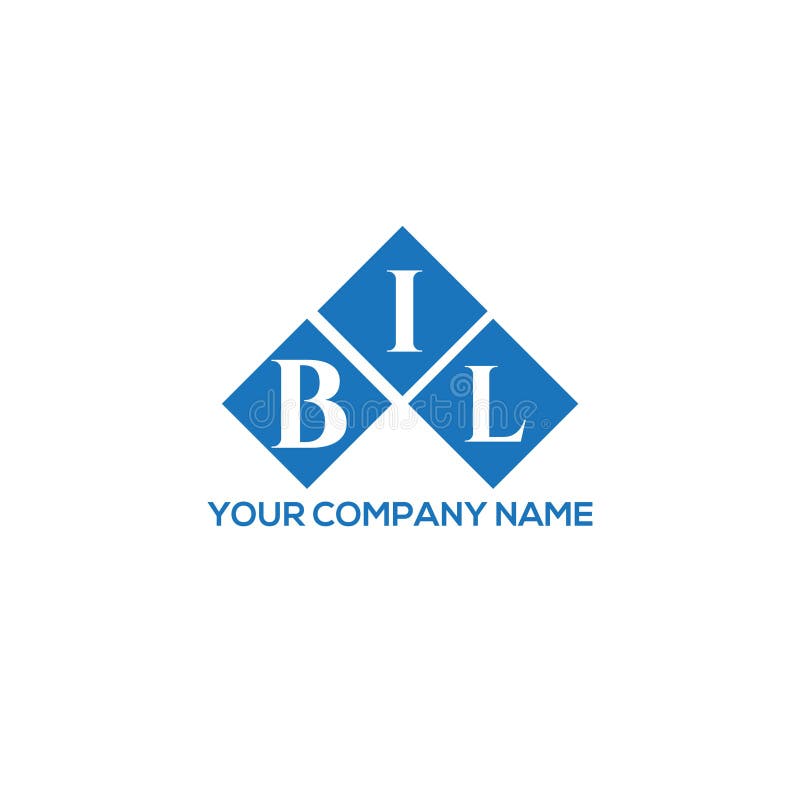 BIL Letter Logo Design on WHITE Background. BIL Creative Initials ...