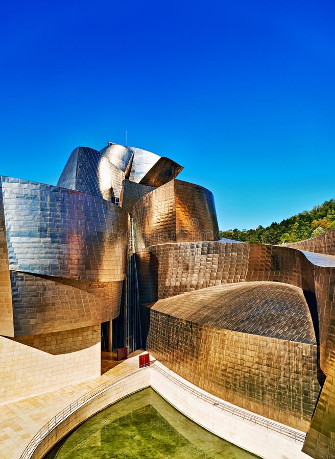 Bilbao Biscay Spain. Guggenheim Museum Editorial Stock Image - Image of ...